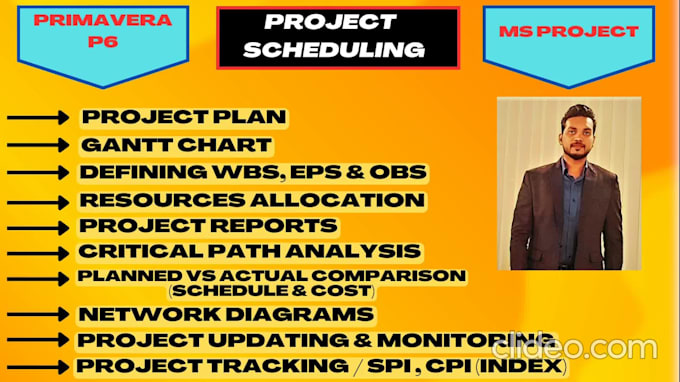 Create your project schedule on primavera p6 or ms project by ...
