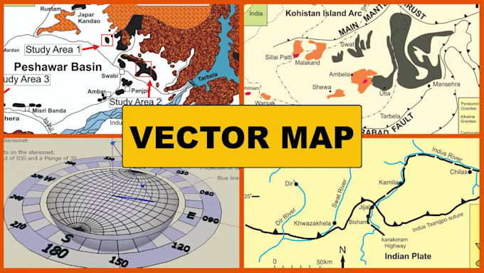 Draw an illustrated vector map design by Ziamuhammad786 | Fiverr