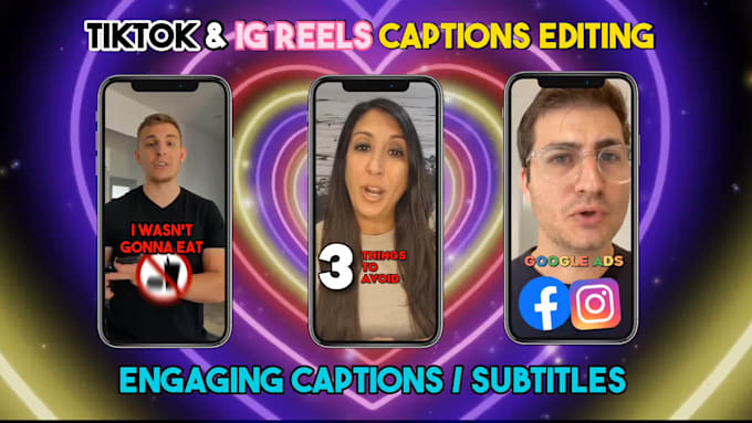 Add engaging captions to tiktoks, ig reels and shorts by Nasirjaved1 ...
