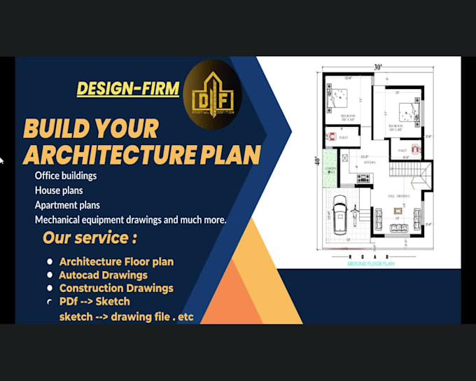 Draw autocad 2d floor plan and 3d floor plan rendering by Design_firm ...