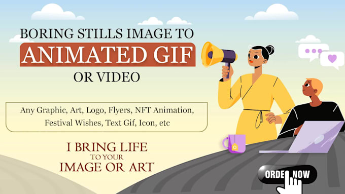Create custom animated gifs and video for you by Mukesh_motion | Fiverr