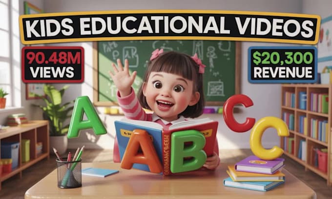 Create viral learning video, kids educational videos and nursery rhymes ...