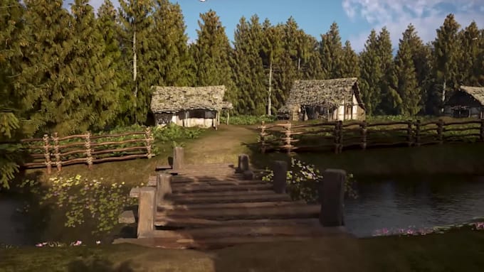 Do 3d game environment game assets level design for unreal engine and ...