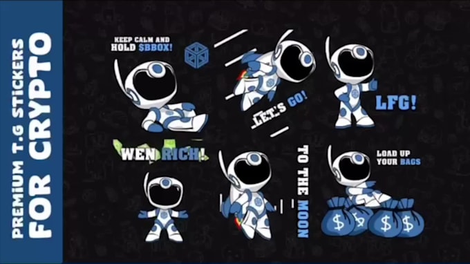 Make telegram animated stickers, emojies or discord stickers for crypto ...