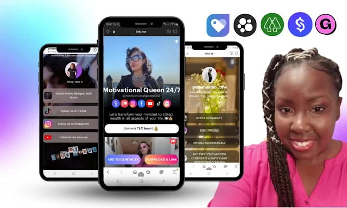Set up linktree biolink landing page or beacons ai for the instagram bio by Bribri07 | Fiverr