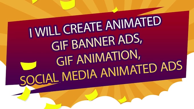 Create animated gif banner ads, gif animation, social animated ads by ...