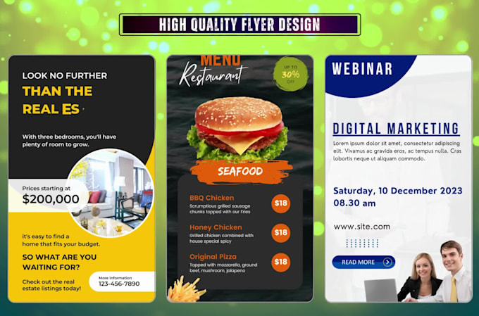 Design stunning animated flyer poster to promote your brand by ...