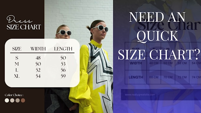 Create a quick size chart or size guide by Dulanjasanjeewa | Fiverr