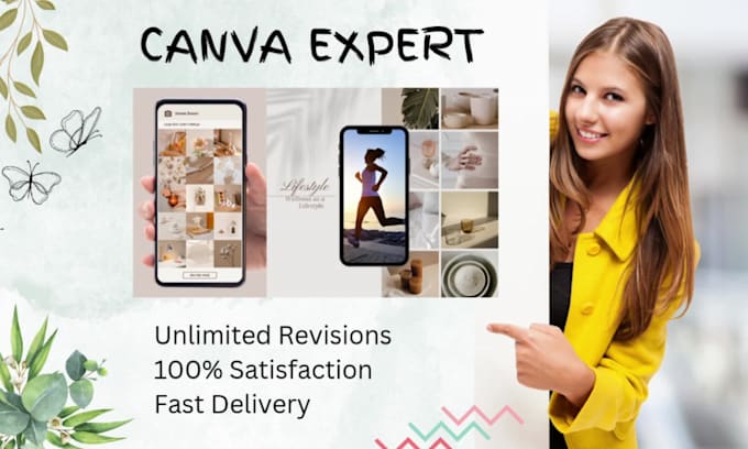 Create anything on canva, i am canva expert by Aamnahakan | Fiverr