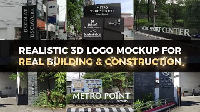 Create realistic building mockups with your logo for presentations by ...