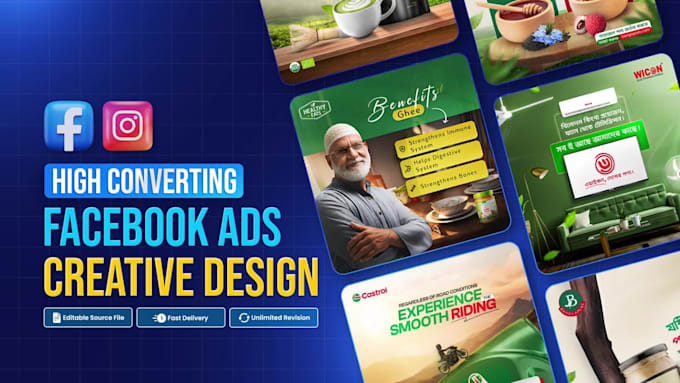 Create high converting, eye catching facebook ad banners by Sakibs623 ...