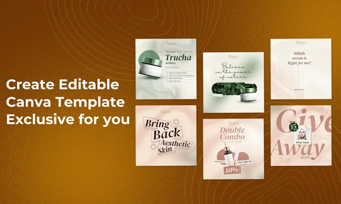 Create an editable canva template exclusive for you by Bakuden | Fiverr