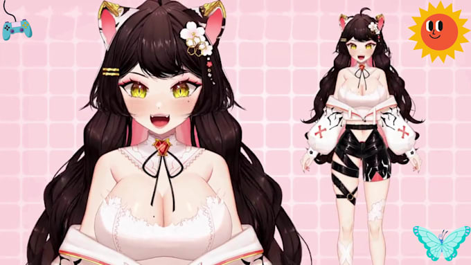 Design and rig live2d vtuber model facerig live2d expressions live2d live2d logo by Kiss_toon ...