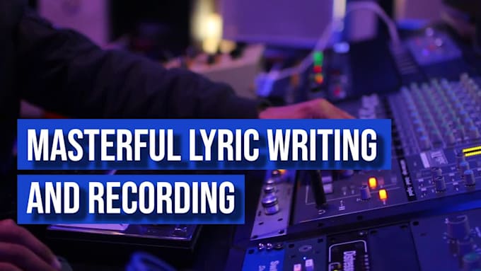 Write catchy and engaging lyrics for any genre of music by Princewiser | Fiverr