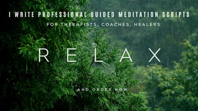 Write professional guided meditation scripts by Frenchasmr | Fiverr