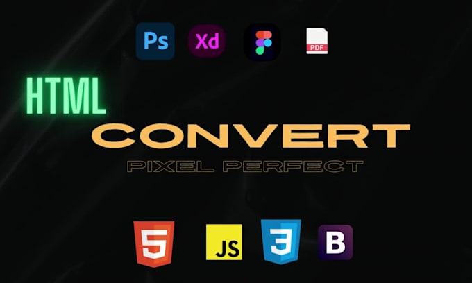 Efficiently convert psd, figma to html, xd to html responsive ...