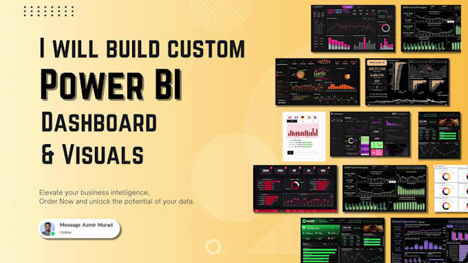 Build custom power bi dashboard and visuals by Azmirmurad | Fiverr