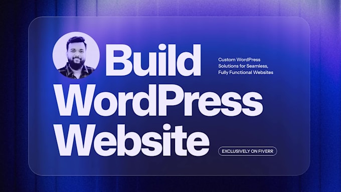 Build, rebuild, redesign, revamp wordpress website design or elementor website by Mh_shohan | Fiverr
