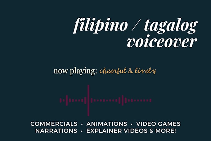 Record a female filipino tagalog voiceover by Linalouise | Fiverr