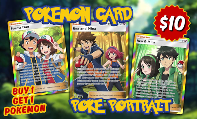Create custom pokemon trainer for tcg pokemon card or fakemon by ...
