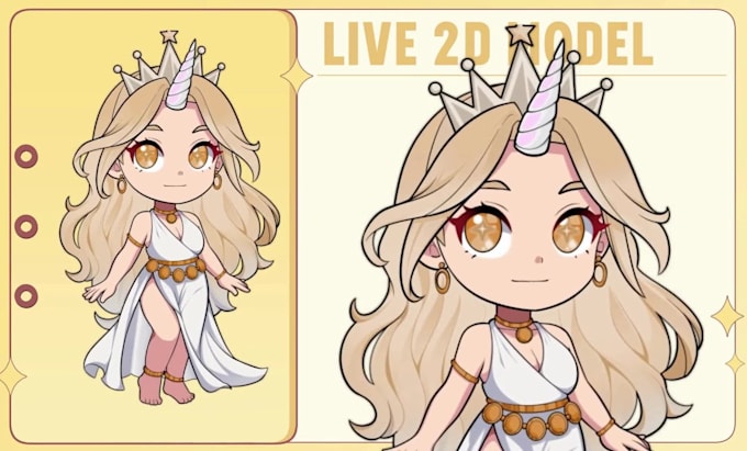 Create chibi vtuber model for streaming with pngtuber and live2d option ...