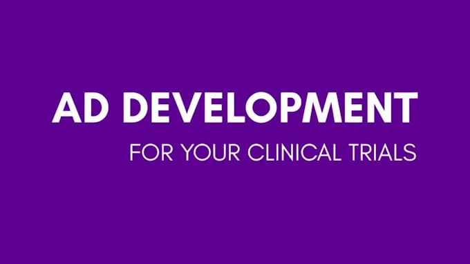 Develop an advertising package for your clinical trial by Amgw1968 | Fiverr