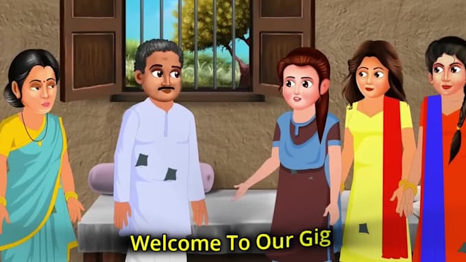 Create 2d animated story in bangla, stories in bengali, bangla cartoon ...