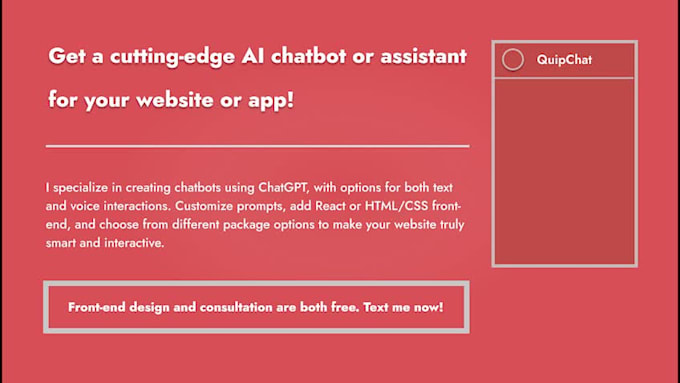Create ai chatbot for your website by Kakhiii | Fiverr