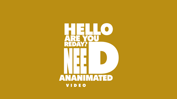 Create custom kinetic typography animated video with motion graphics by Kapilaraja | Fiverr