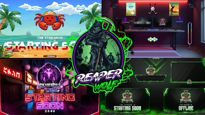 Design animated overlay, streamyard, podcast overlay and logo for ...