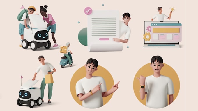 Design modern stylized 3d illustration in your style by Fallout360 | Fiverr