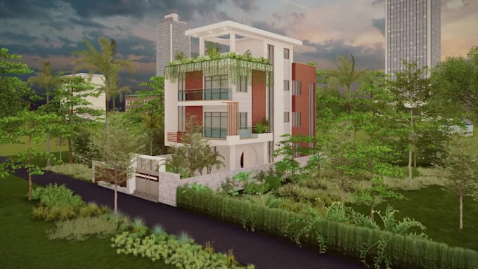 Create architectural visualization, realistic 3d rendering by Sazid ...