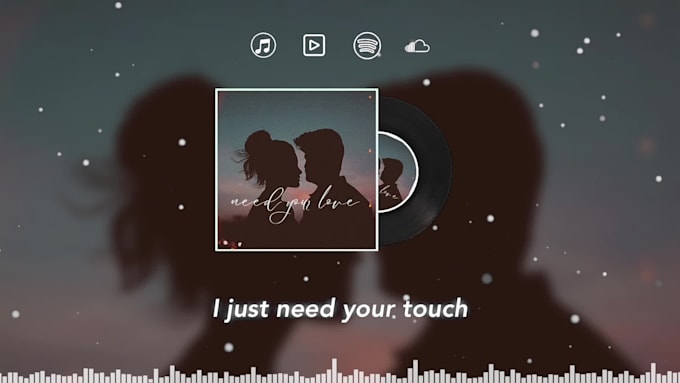 Create music visualizer with lyrics for your song by Medmazuret | Fiverr