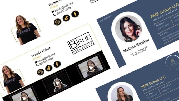 Design clickable static and animated email signature html by Quratulainqu856 | Fiverr