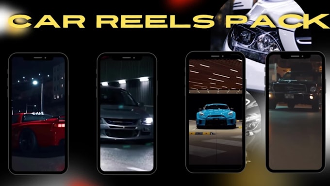 Provide 2500 car reel edits for instagram and youtube shorts by ...