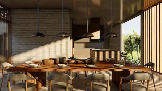 Design a detailed interior space with 3d renders by Sebastianamtman ...
