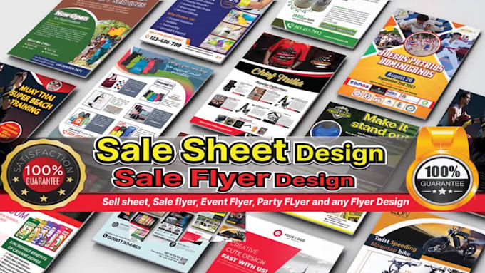 Flyer design, sell sale sheet design, church flyer, sale in 4 hrs by ...