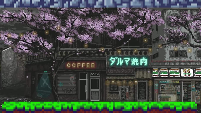 Create 2d pixel art characters with 8bit 16bit looping lofi animation ...