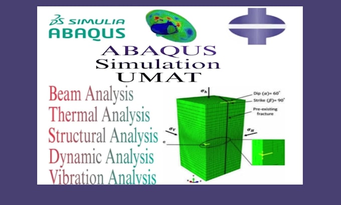 Do 3d cad modeling, beam, thermal, structural analysis, umat, fea, cfd in abaqus by Alinaqi1204 ...
