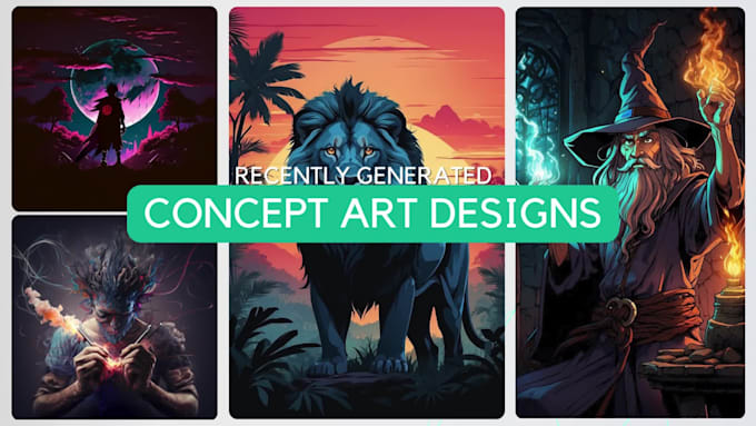 Ai image generation, realistic portraits, concept art, custom character ...