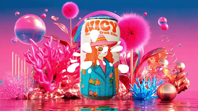 3d beverage animation,c4d,vfx,energy drinks product visualization,3d wine,coffee by ...