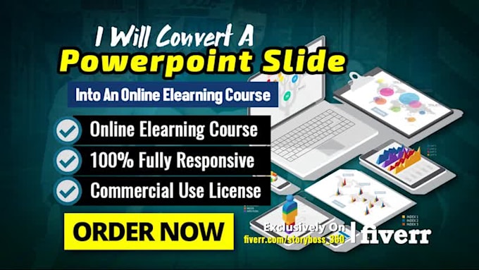 Convert a powerpoint slide into an online elearning course by Storyboss_360 | Fiverr