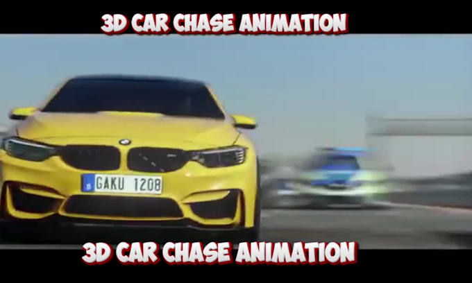 Design cinematic 3d car chase animation, hyper realistic model, vfx ...