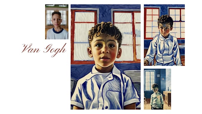 Create a painting style portrait from a photo using ai by Pixel_magic ...