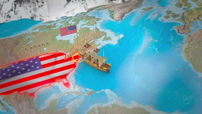 Create an animated map video and travel route map animation by ...