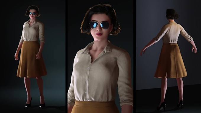 Create realistic 3d character, texture and rig for your animation ...