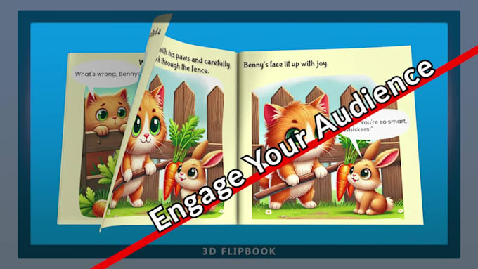 Animate your storybook into a realistic 3d flipbook video by ...