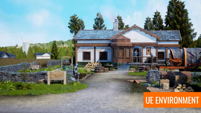 Design 3d game environment ue environment 3d model 3d game assets ...