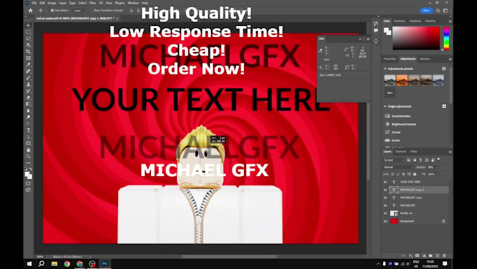 Create you a gfx of your roblox avatar for socials by Michaelgfxpfps ...