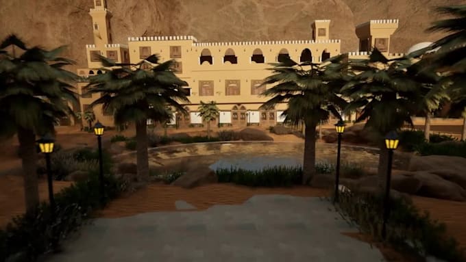 Create 3d scenes landscape design 3d rooms environments for your games ...